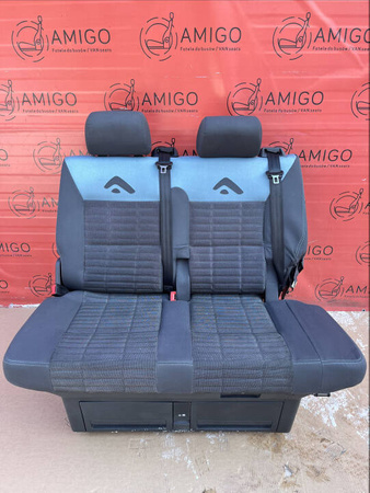 Bench rear double seat bed atlantis VW T6.1 T6 T5 California | Rear ...