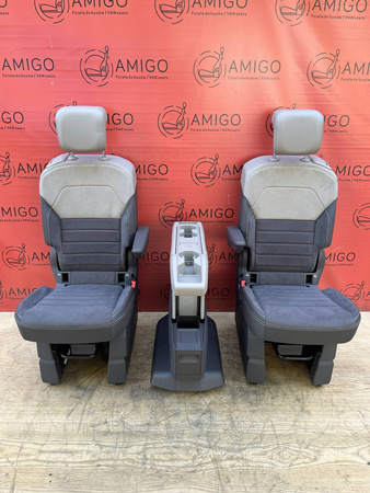 Seats NEW VW Multivan T7 1+1 ArtVelours table heated | Rear seat \ sets ...