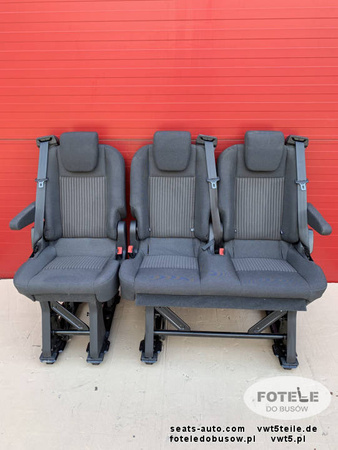 Seat Ford Transit Custom Kombi bench rear seats double single LHD white ...