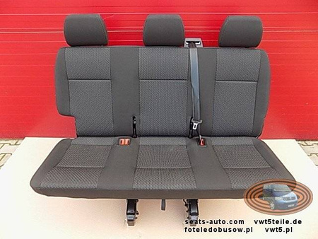 Bench rear triple seat VW T5 T6 Transporter Kutamo new model 4th row ...