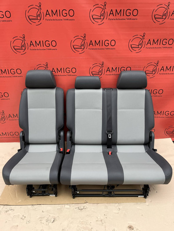 Seat rear bench double VW Caddy second row MESH | Rear seat \ triple ...