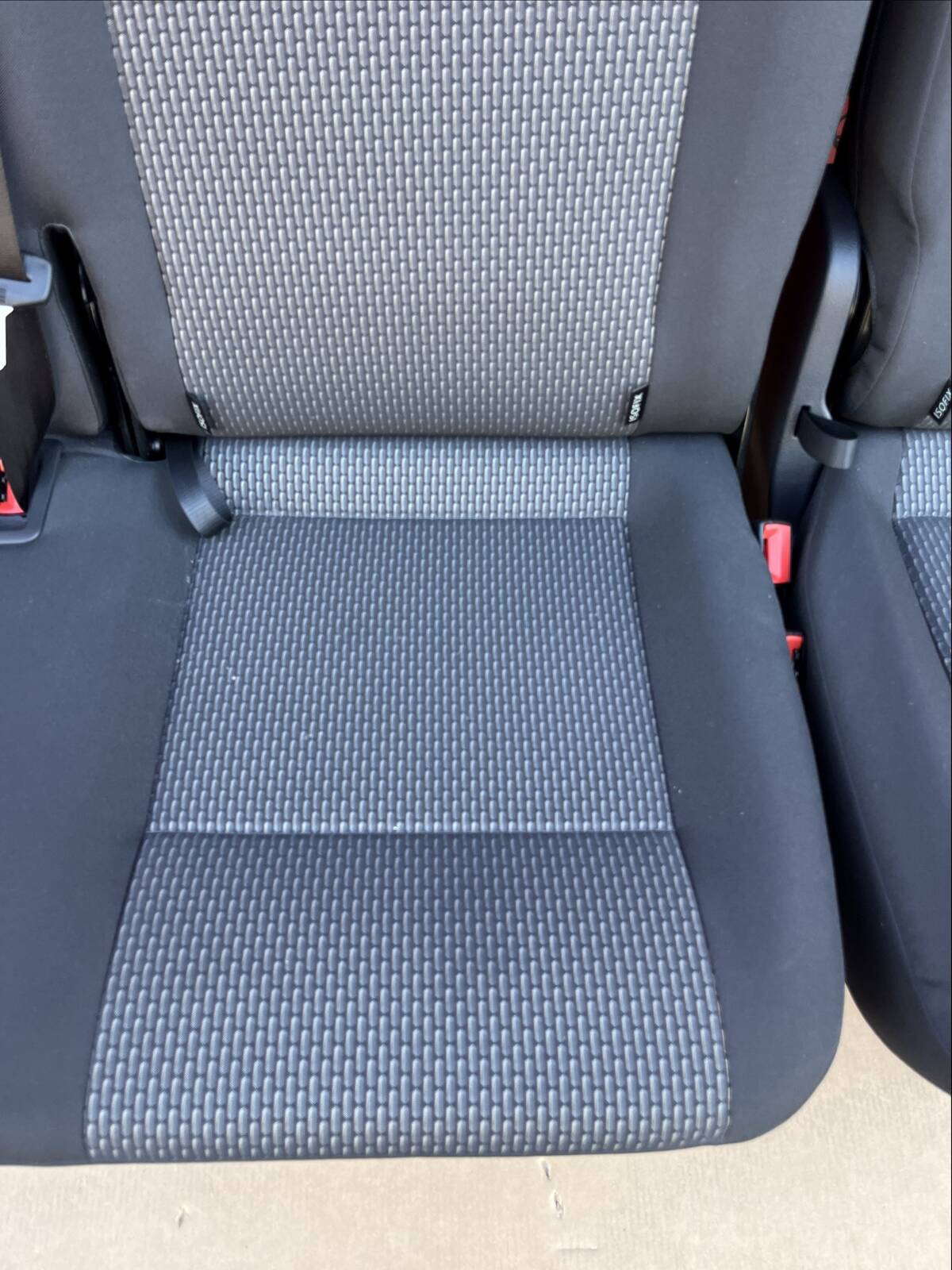 Bench rear triple seat VW T6.1 T6 T5 Transporter BRICKS single + double ...