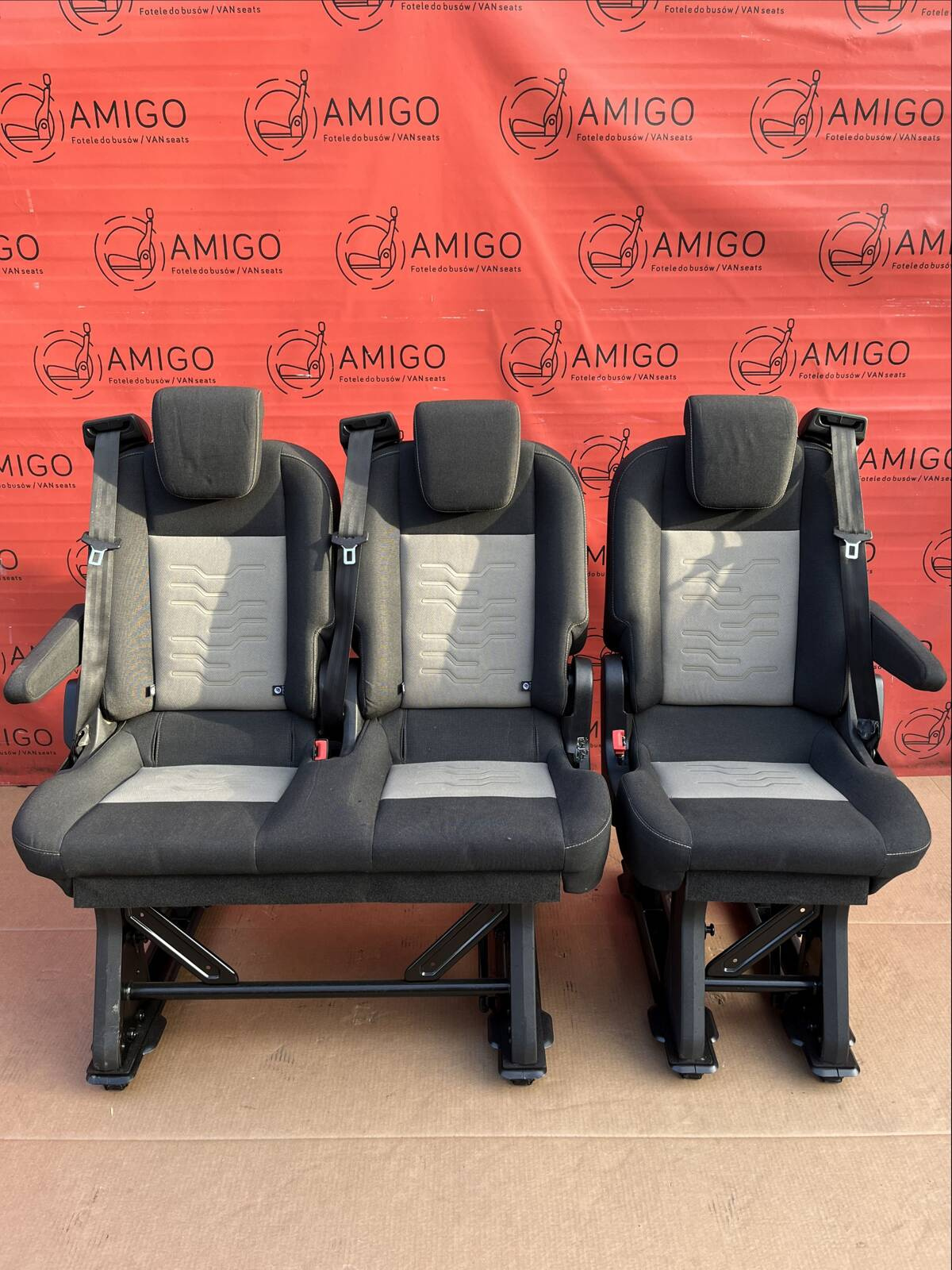 Seat Ford Transit Custom ECKO bench rear seats armrests 2nd row RHD ...