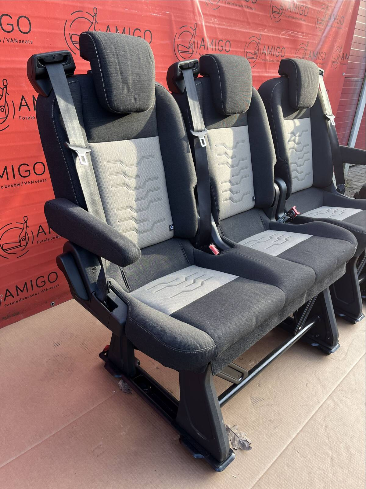 Seat Ford Transit Custom ECKO bench rear seats armrests 2nd row RHD ...
