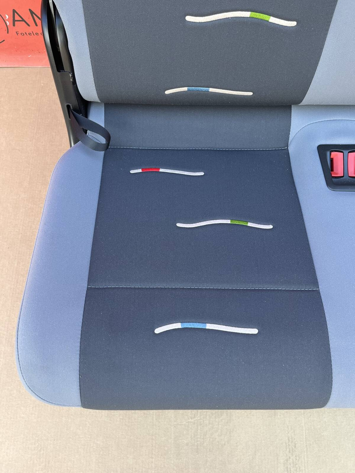 Seat rear bench double VW Caddy MAXI 3rd row | Rear seat \ double ...