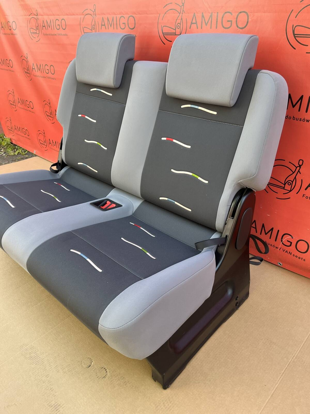 Seat rear bench double VW Caddy MAXI 3rd row | Rear seat \ double ...