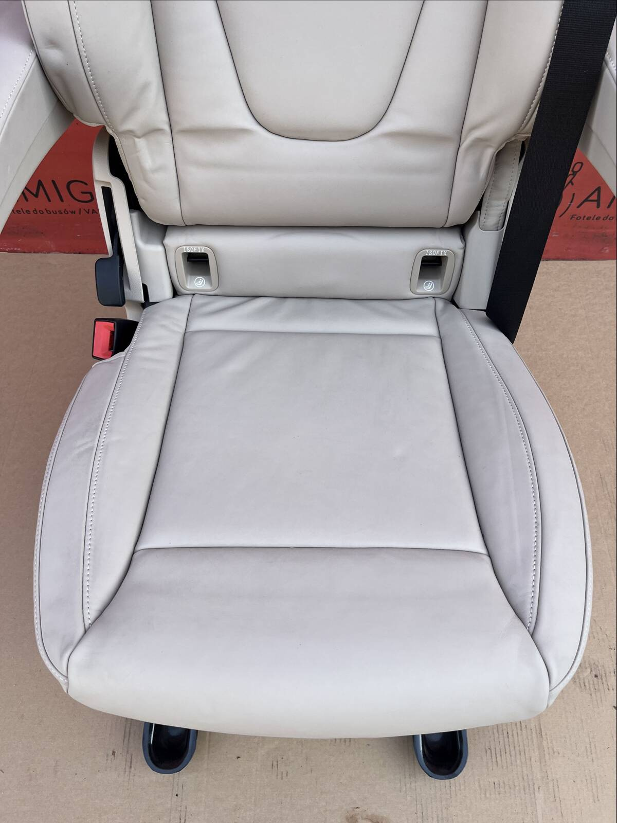Seat single rear Mercedes V-class W447 Leather Nappa silk-beige (VY9 ...