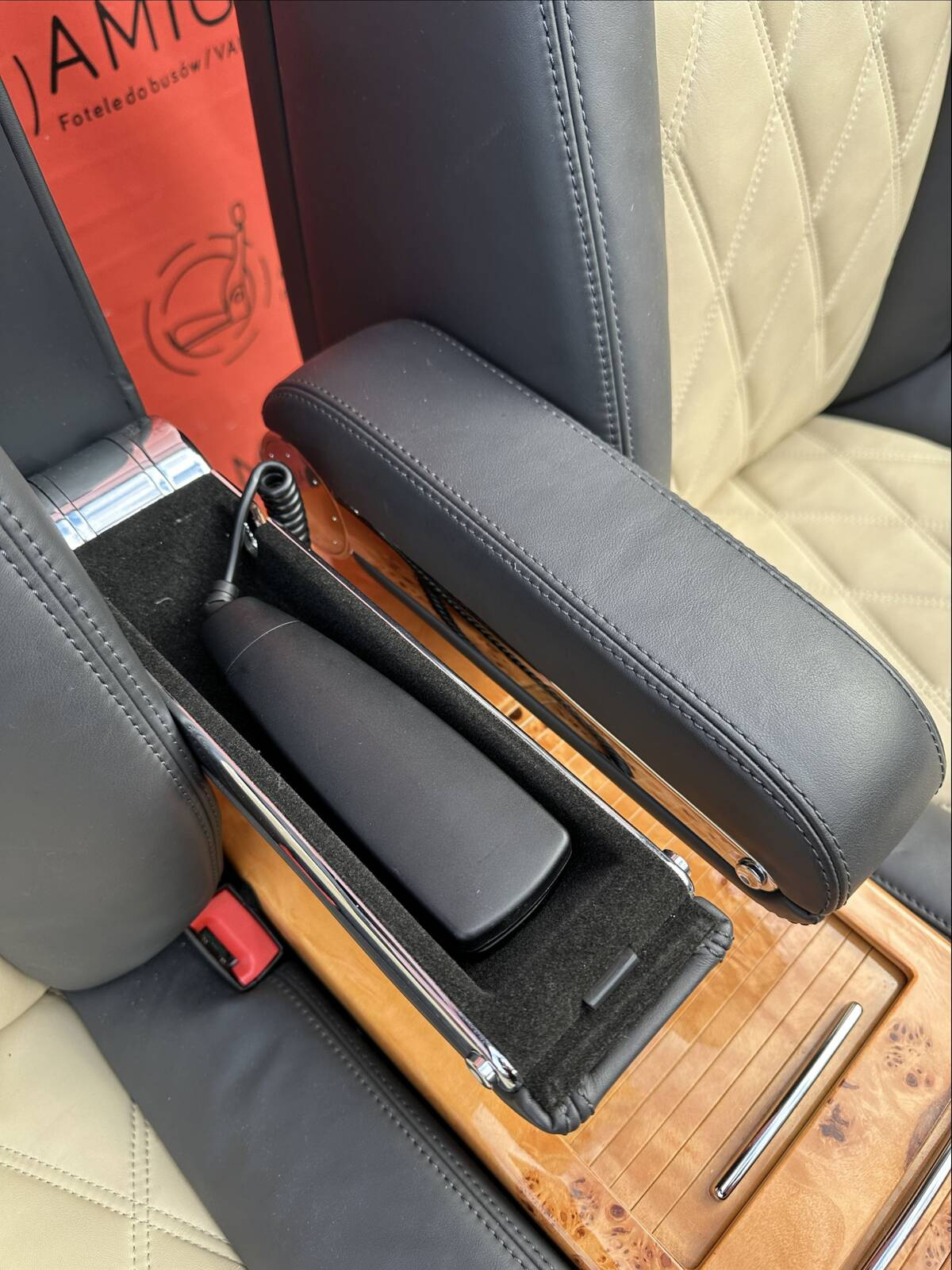 VIP rear double seat for rails VW T5.1 T5 T6 Business Electric Fridge ...