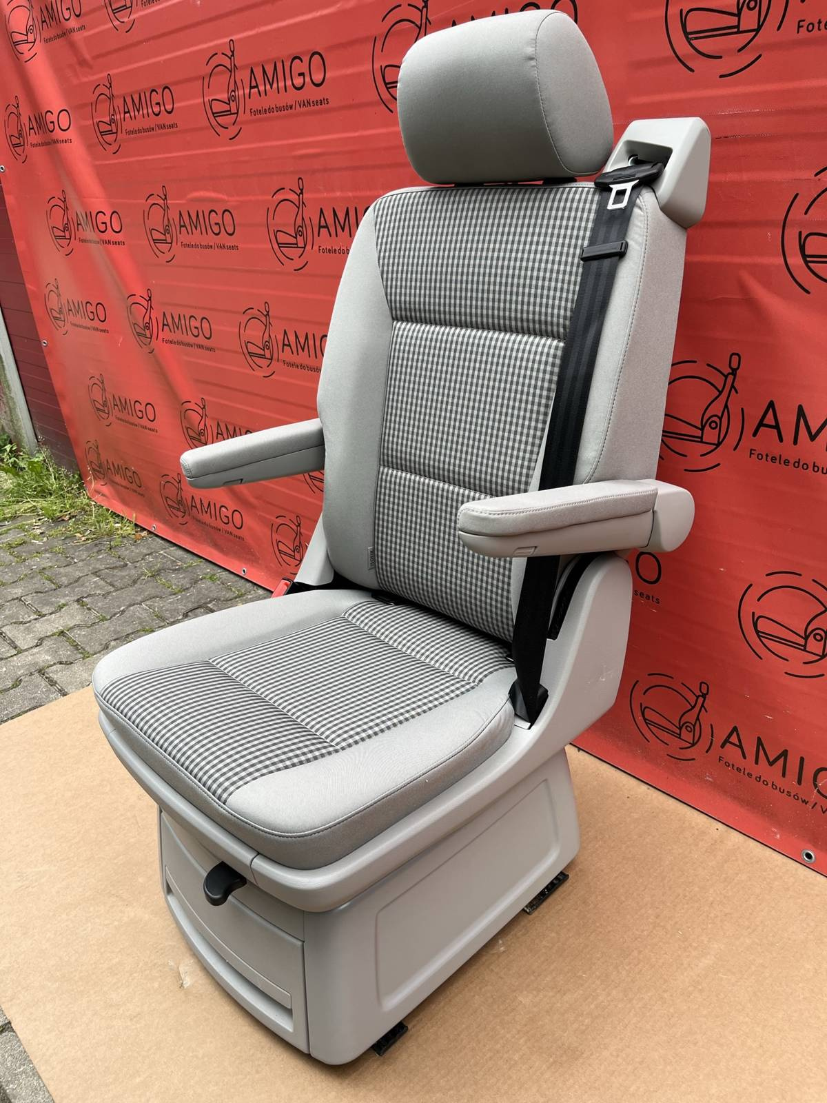 VW T6 Drehsitz Multivan Sitz Hinten Einzelsitz VISITAMO Grau ISOFIX T5 ...